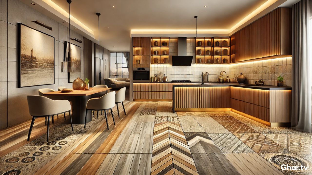 Top 10 Kitchen Floor Tile Trends for Indian Homes in 2025 - Style & Durability Combined